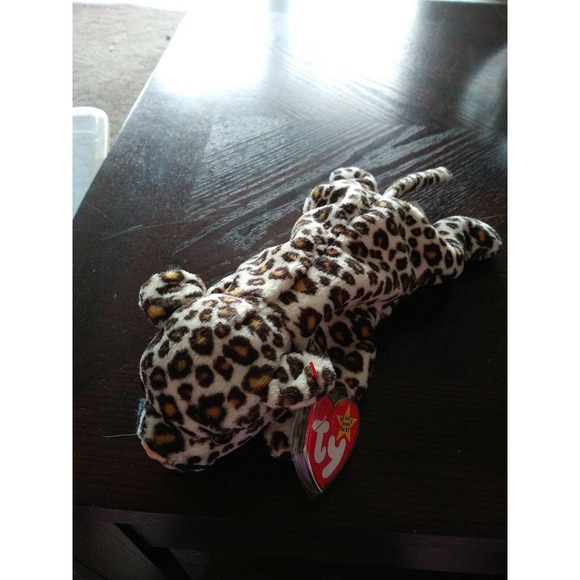 Ty | Toys | Ty Beanie Babies Freckles The Spotted Leopard Plush Toy 466 ...